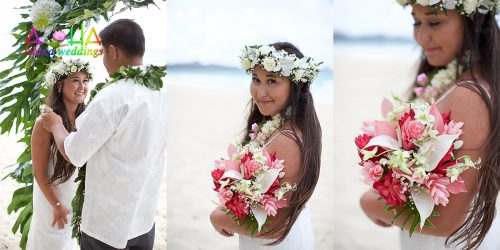 Hawaii Beach wedding of Casey Deese + Duke Luna - Wedding in Hawaii